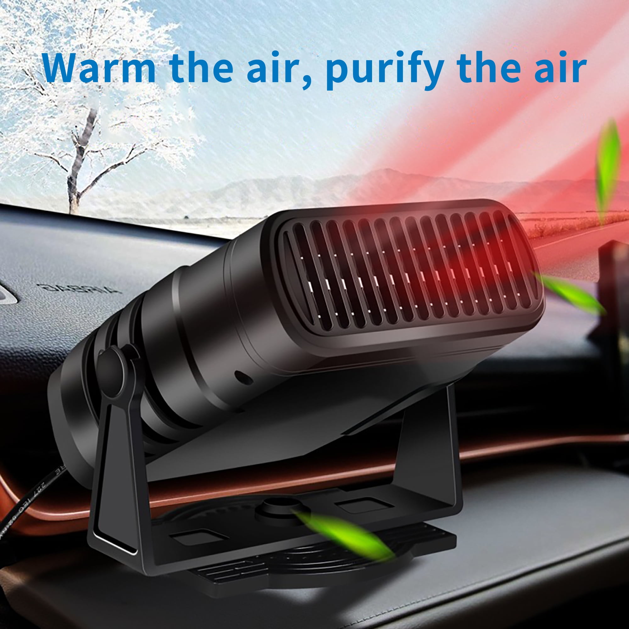 Portable Car Heater Defrosts Defogger, 2-in-1 Heating/Cooling Fan Plug ...