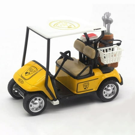 Amyove 1:36 Alloy Golf Cart Model Toy Alloy Return Force Car Model ...