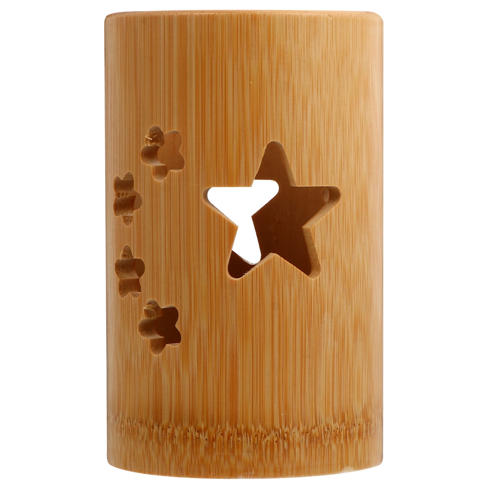 Etereauty Bamboo Tableware Holder Premium Kitchen Utensil Holder Practical Utensil Bucket 16x10x10cm