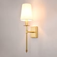 American Minimalist Light Luxury Full Copper Wall Sconce, Vintage LED ...