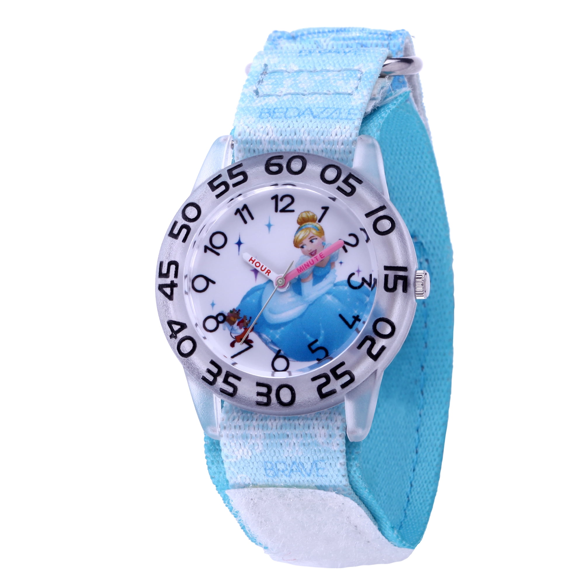 Disney Princess Cinderella Girls' Clear Plastic Watch, 1-Pack - Walmart.com