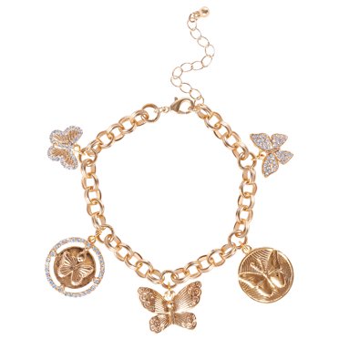 Jessica Simpson Base Metal Charm Bracelet - Walmart.com