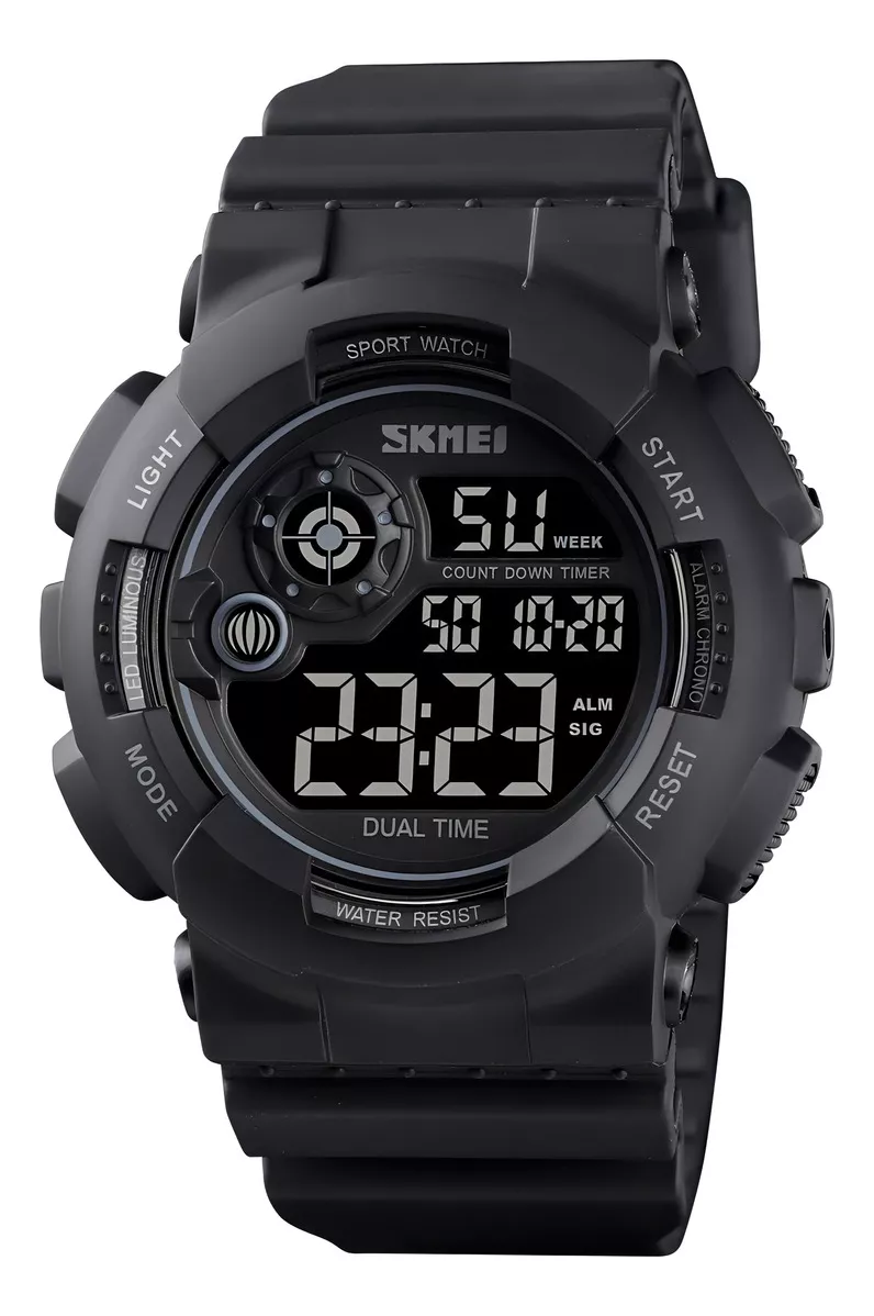 Reloj Hombre Skmei 1583 Digital Alarma Fecha Cronometro Color De La ...