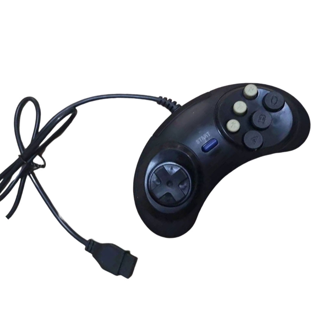 Methold Joypad Console 9 Pin 16 Bit Black Key Sensible Gamepad Mini ...