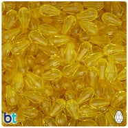 BeadTin Yellow Translucent 10mm Star Plastic Craft Beads (125pcs ...