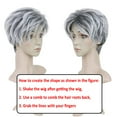 Creamily Grey Wigs For White Women Layered Short Pixie Cut Wigs With