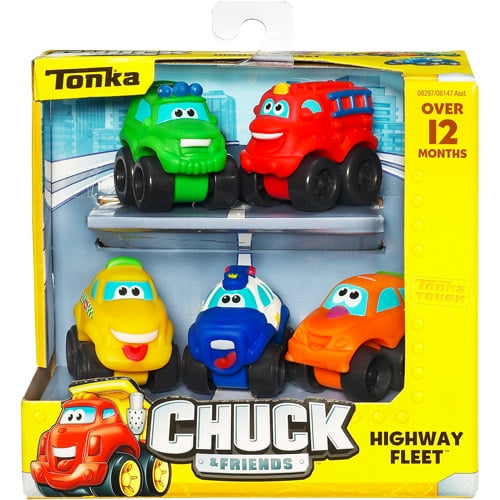 Wheel Pals Tonka Chuck & Friends Mini-Highway Fleet 5-Pack – Walmart ...
