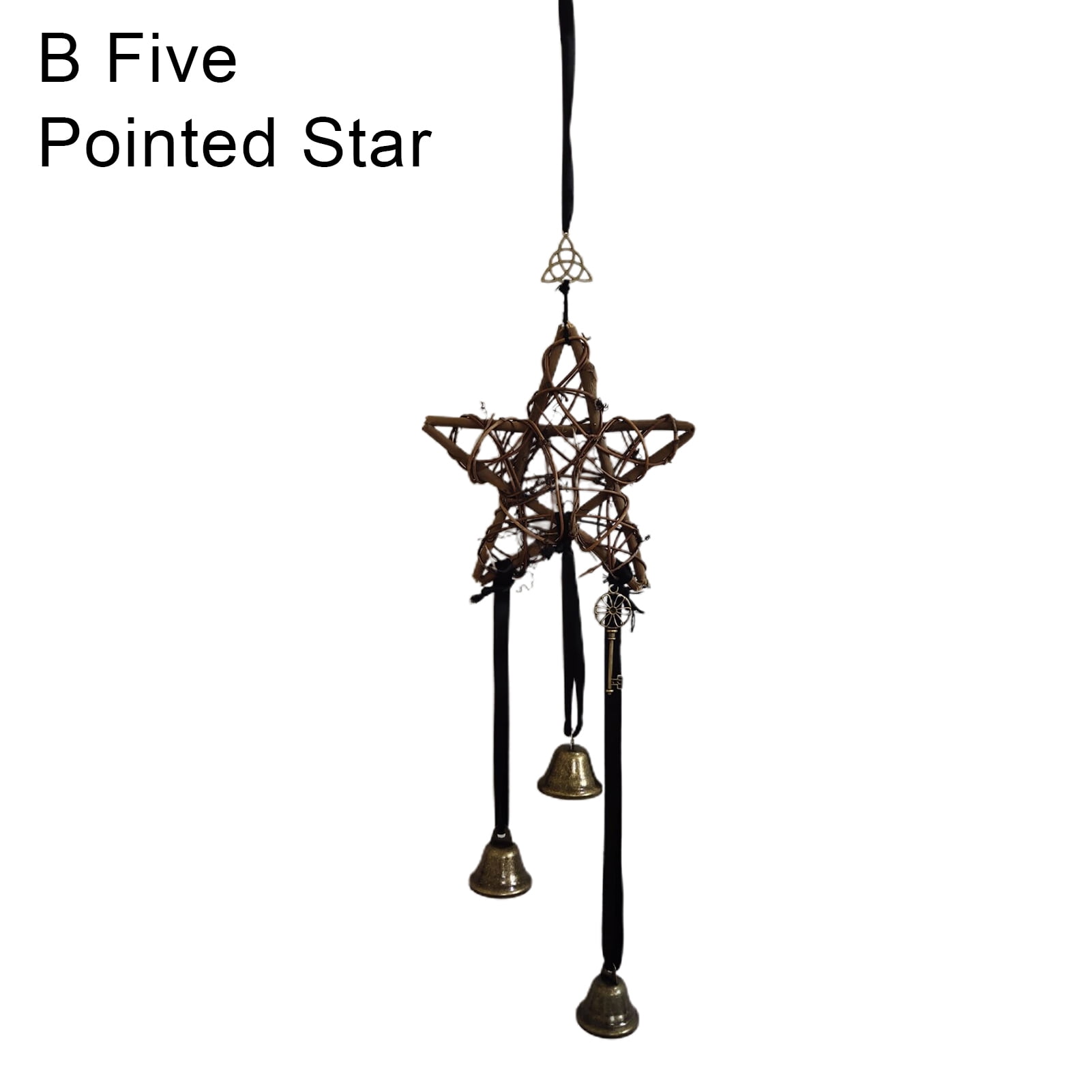 Yoone Hanging Design Wind Chime Stylish Metal Creative Five-point Shape ...