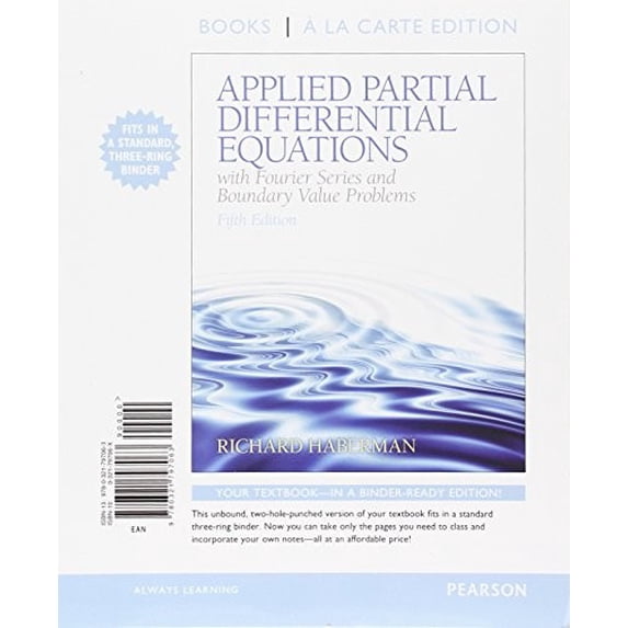 Pre-Owned Applied Partial Differential Equations with Fourier Series ...