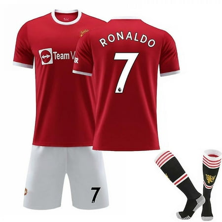 Cristiano Ronaldo 7# Cr7 Jersey Home 2021-2022 Season Manchester Soccer ...