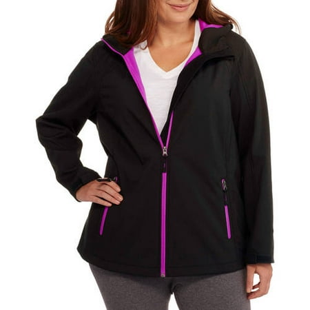 Free Tech - Women's Plus-Size Colorblock Soft Shell Jacket - Walmart.com