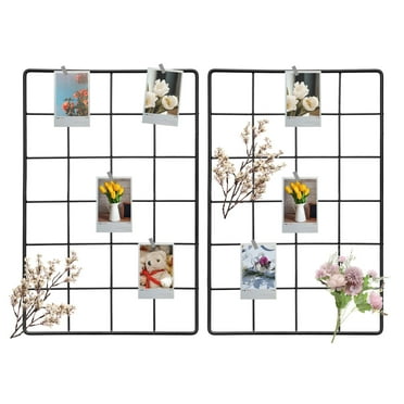 Love-KANKEI Wall Grid Panel Wire Grid Panel Set of 2 for Wall ...