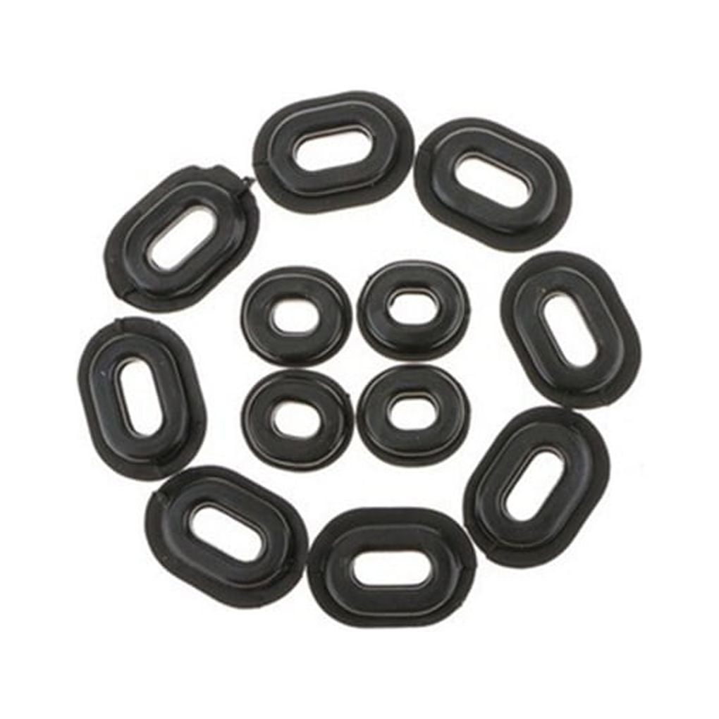 Sidaley Ojal de goma para marco lateral de motocicleta, 12 piezas ...