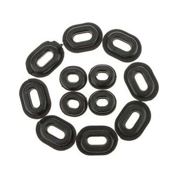 Goriertaly 12 Pieces Motorbike Side Frame Grommet Universal Upgrading ...