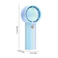Mini Bladeless Handheld Fan USB Rechargeable Leverless Safe Design One ...
