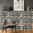 4-Sheet 3D Wall Panels Peel and Stick, PVC Brick Wallpaper Sticker with ...