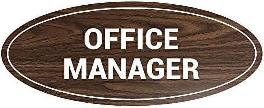oval office manager sign (walnut) - large - Walmart.com