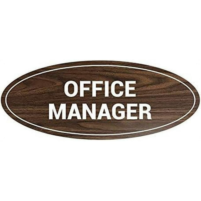 oval office manager sign (walnut) - large - Walmart.com