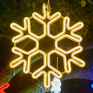 15" Cool White LED Lighted Snowflake Christmas Window Silhouette ...