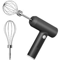 JOYWE Electric Egg Beater with Two Wire Beaters Food Beater 3 Speed ...
