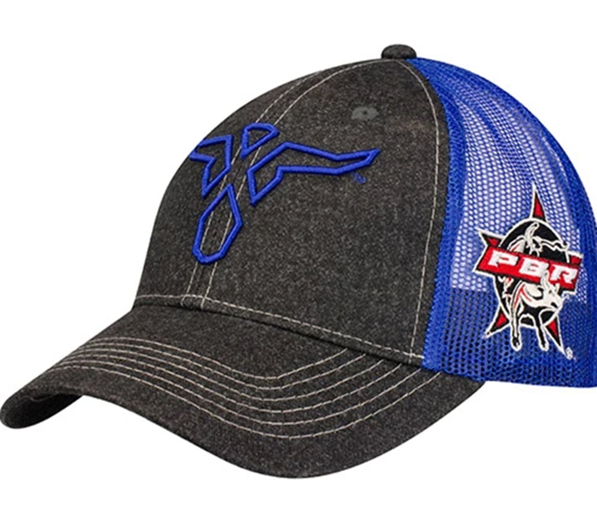 PBR Wrangler Bull Mesh Back Hat - Walmart.com