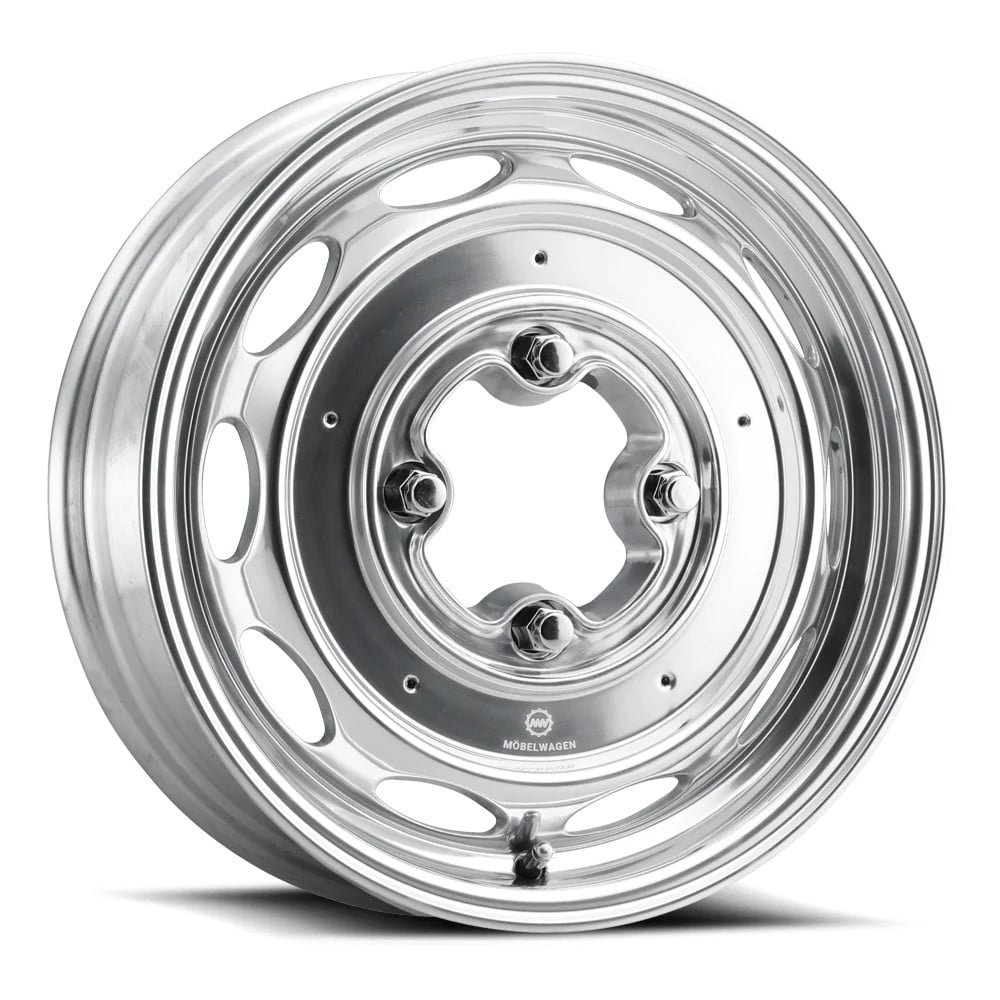 15x5.5 Mobelwagen 430P Interceptor Polished Wheel 4x130 (20mm ...