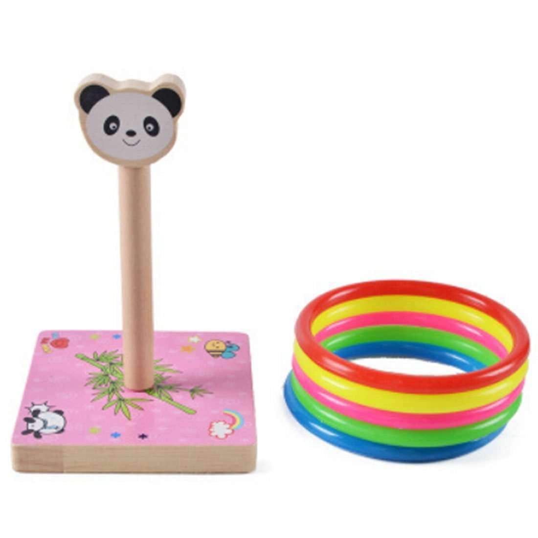 Kindergarten Children Wooden Animal Throwing Ring Toss Games Activities ...