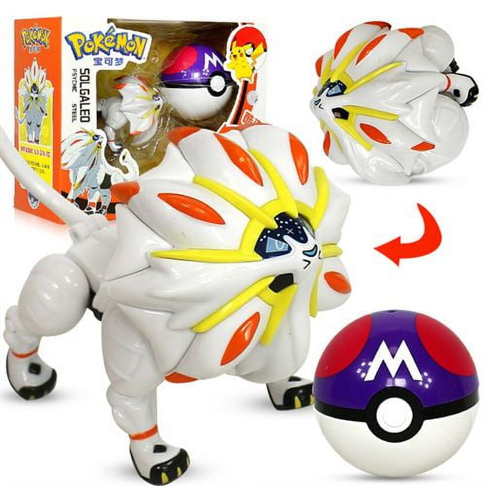 Delicada animación Pokémon Solgaleo figura de acción modelo juguetes ...