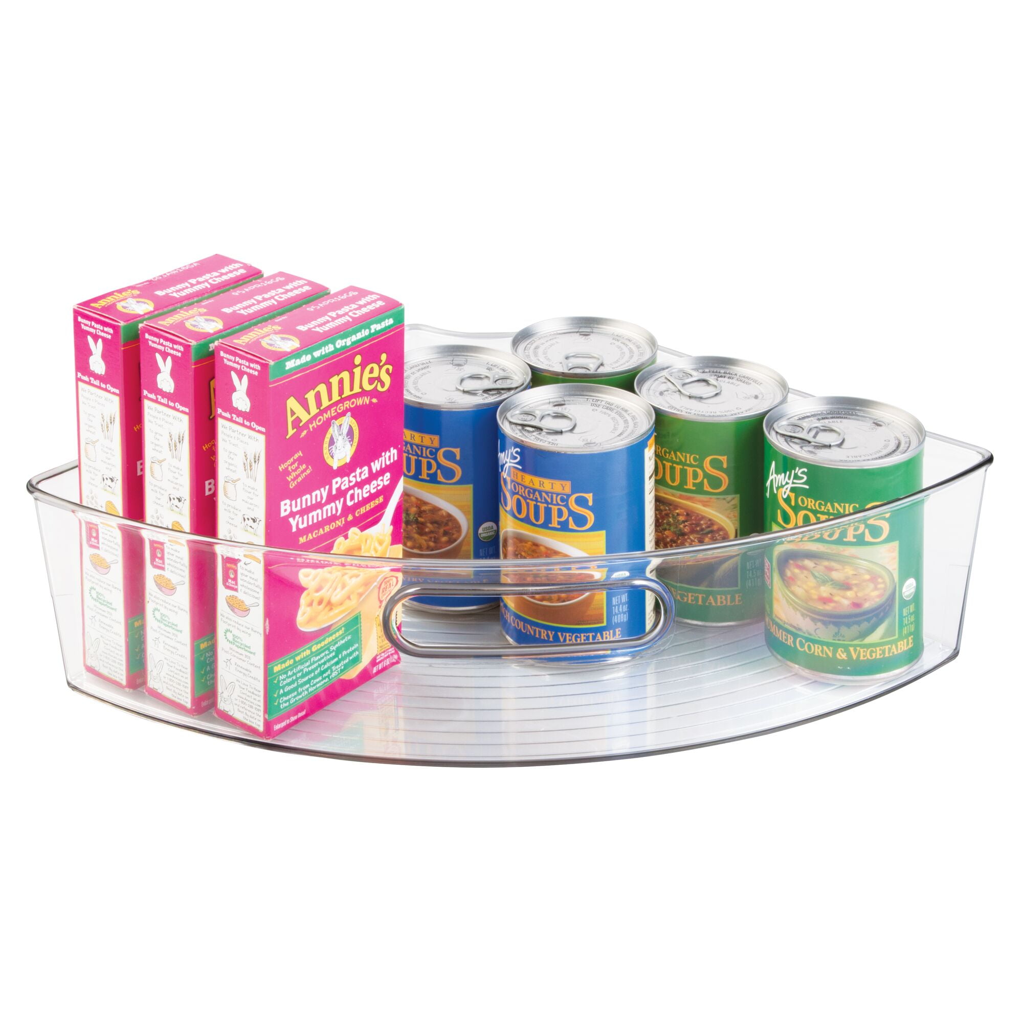 iDesign Linus Lazy Susan 1/4, Large, Clear - Walmart.com