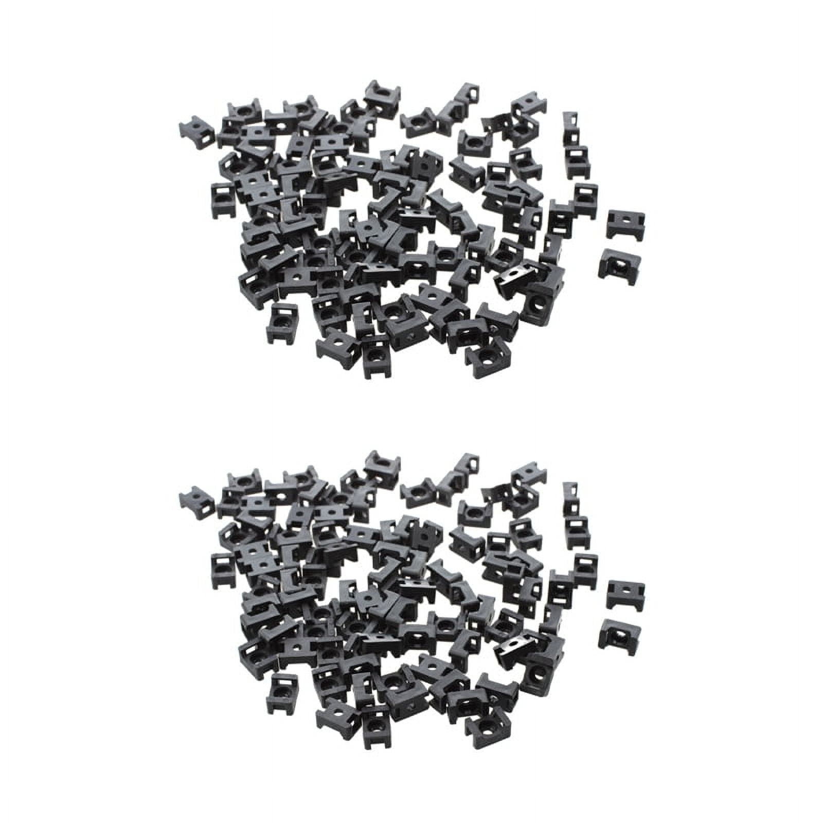 Base para bridas de cable de 4,5 mm de ancho, color negro, tipo silla ...