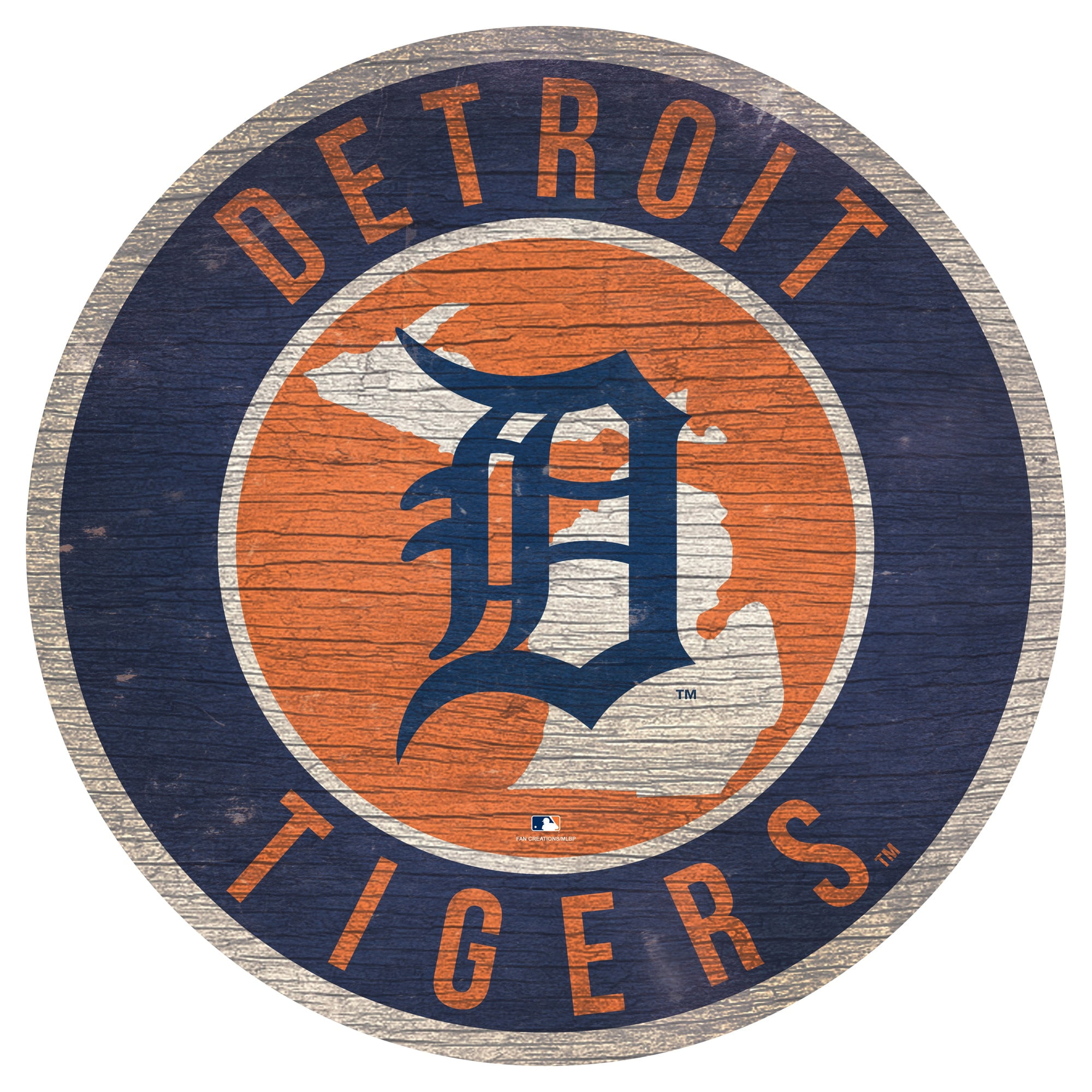 Detroit Tigers 12'' x 12'' State Circle Sign - Walmart.com