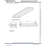 NuCast Precast Concrete Splash Block for Water and Rain Drainage from ...
