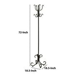 Traditional Metal Coat Rack, Black - Walmart.com
