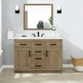 "Ove Decors Bailey 48"" W x 22"" D Vanity with Sink, Floating Oak ...