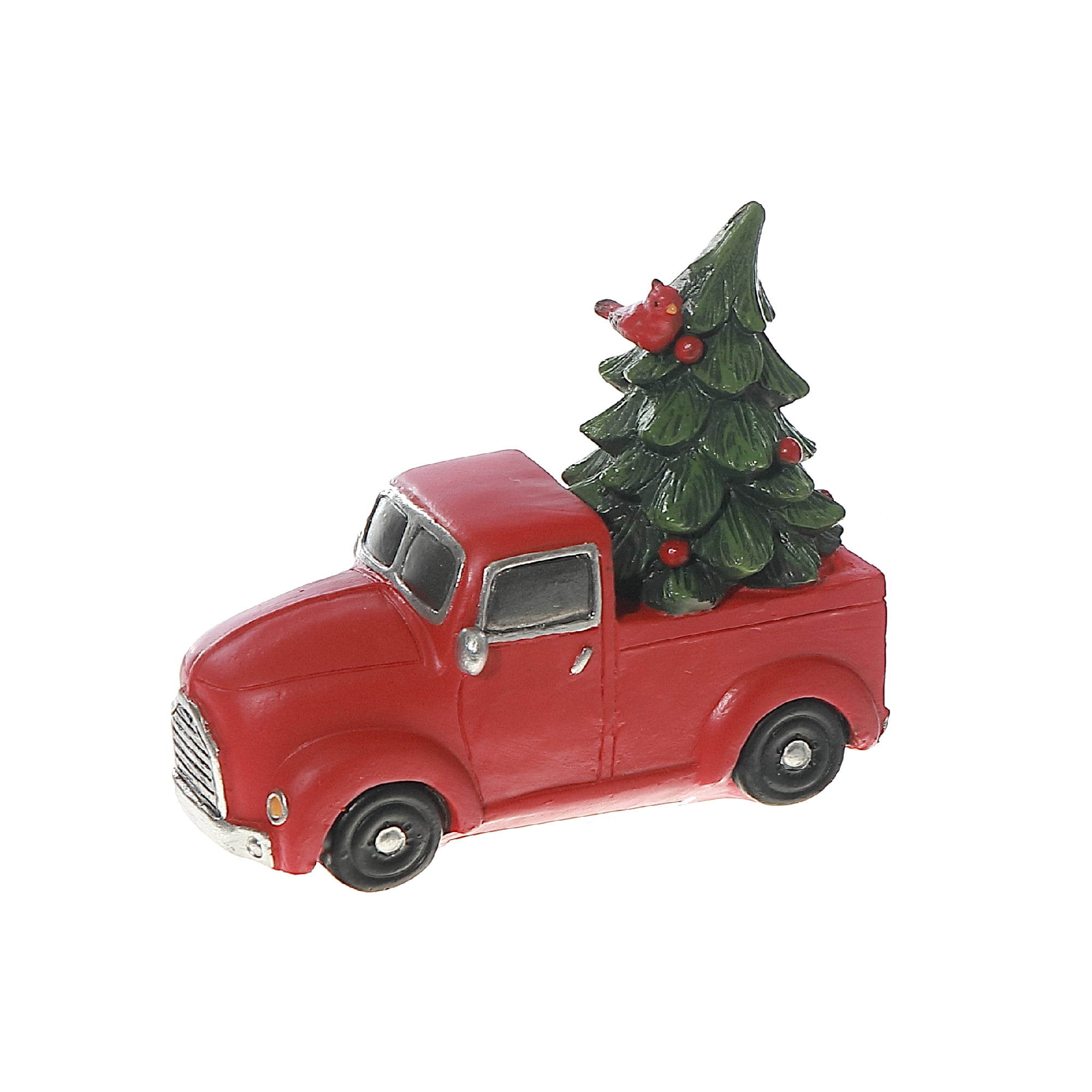 Click here for Ih Casadécor Polyresin Red Truck With Christmas Tr... prices