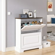 Contemporary Home Living 5.75' Sage Green Entryway Shoe Locker ...