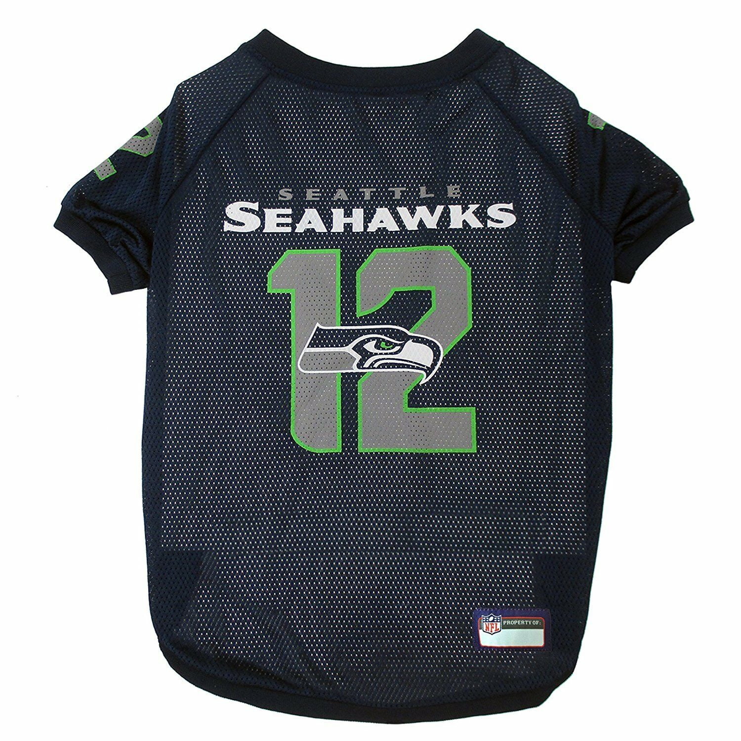 Pets First NFL Seattle Seahawks #12 DOGS & CATS Premium Raglan Mesh ...