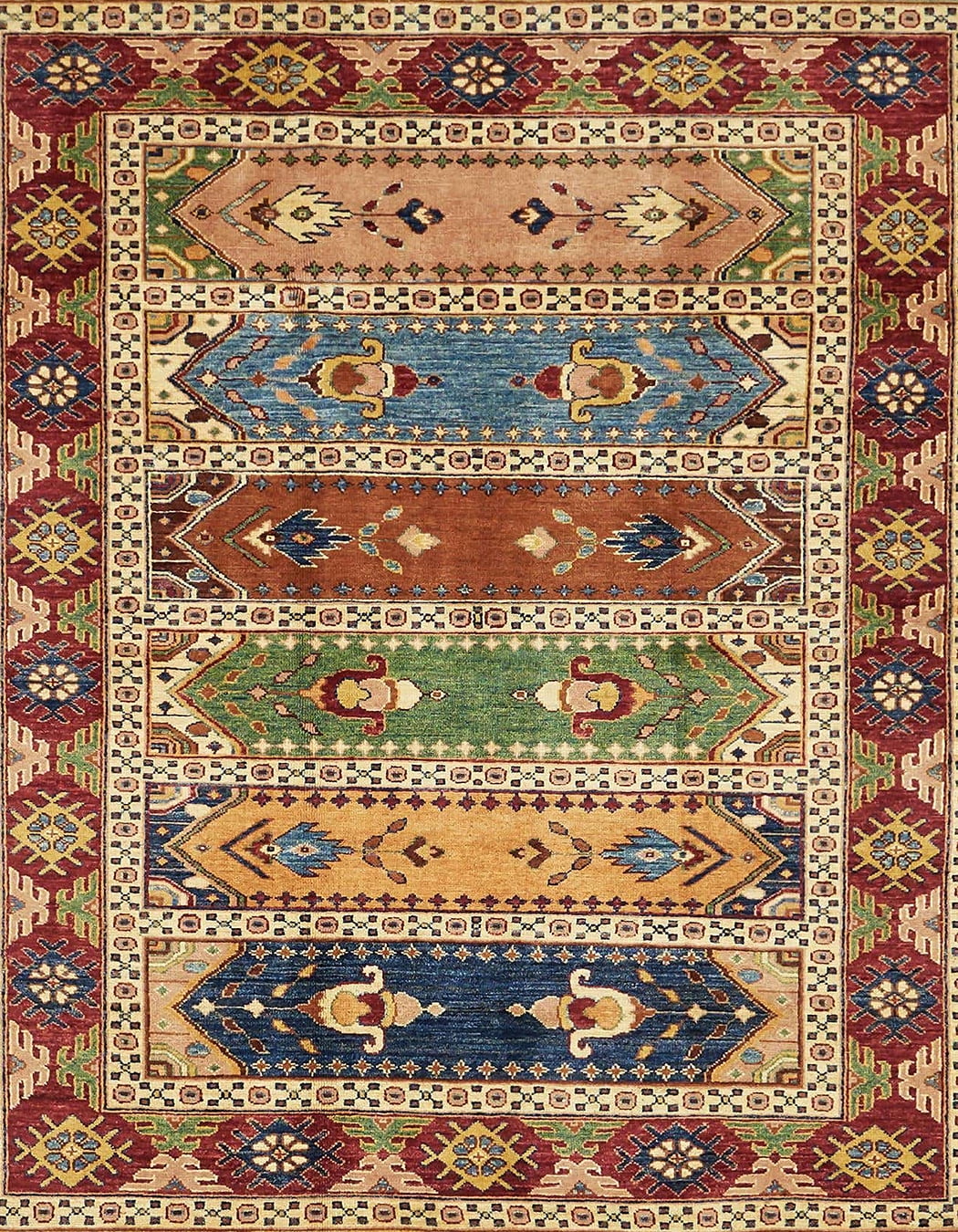 Ahgly Company Machine Washable Indoor Rectangle Abstract Metallic Gold ...