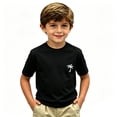 Boys Tops Trendy Solid Color Coconut Tree Print Beach Vacation Clothes ...