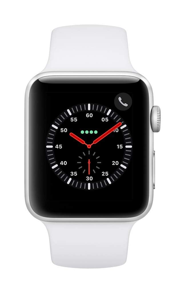 Apple Watch Series 3 42MM Silver, GPS + Cellular, Refurbished, White ...