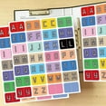 FENGHEMINGA Alphabet Index Stickers, Colorful Waterproof Labels, 560 ...
