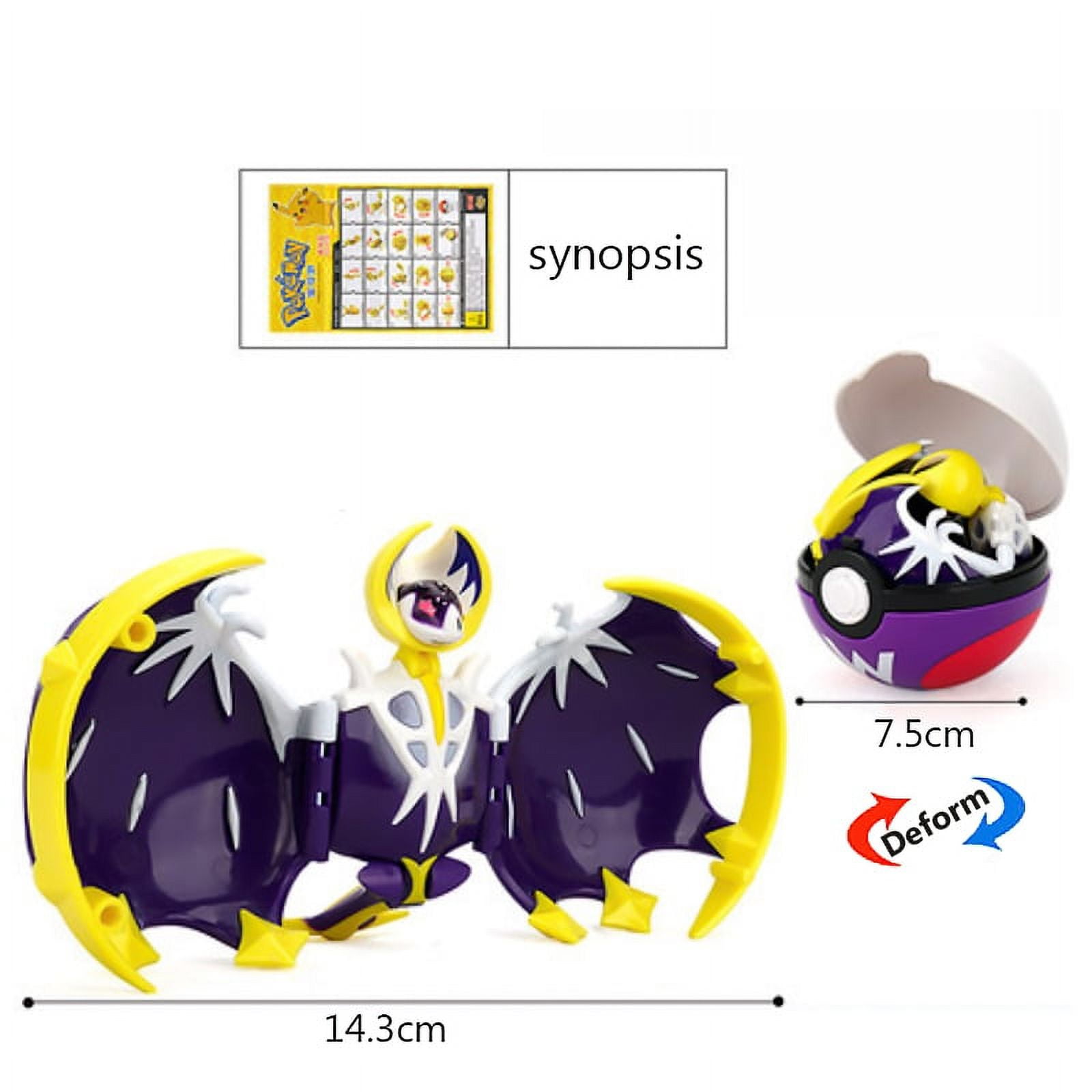 Figuras de acción de Pokémon para niños, juguetes de deformación de ...