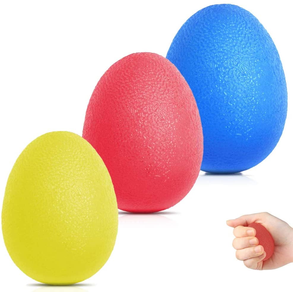 egg-shaped grip balls, hand trainer finger trainer 3 pieces hand ...