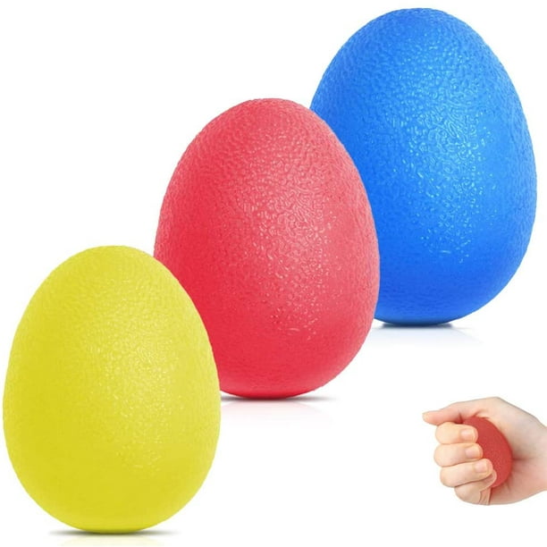 Egg-shaped grip balls, hand trainer finger trainer 3 pieces ball hand ...