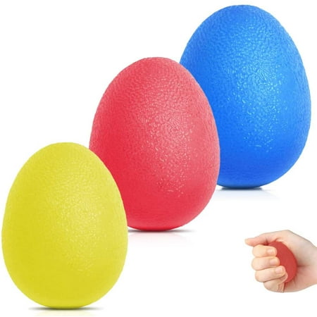 Egg-shaped grip balls, hand trainer finger trainer 3 pieces ball hand ...