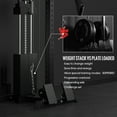 Mikolo Cable Crossover Machine, Lat Pull Down Machine with 210LBS ...