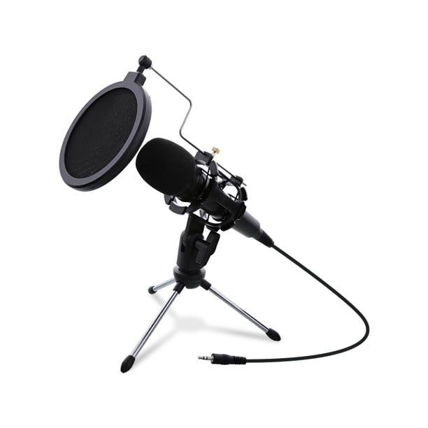 Monster Desktop Microphone 7-Piece Kit, Plug and Play, For Live ...