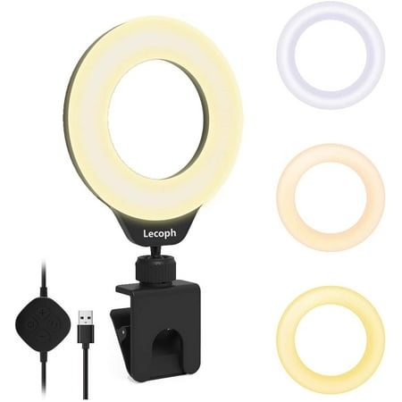 Video Conference Lighting, Laptop Webcam Lighting, 10 Levels Brightness ...