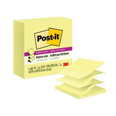 3M Super Sticky Pop-up Note Refill R330-12SSCY - Walmart.com