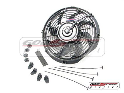 Universal High Performance Electric Radiator Slim Fan Fans 10" 1000cfm ...
